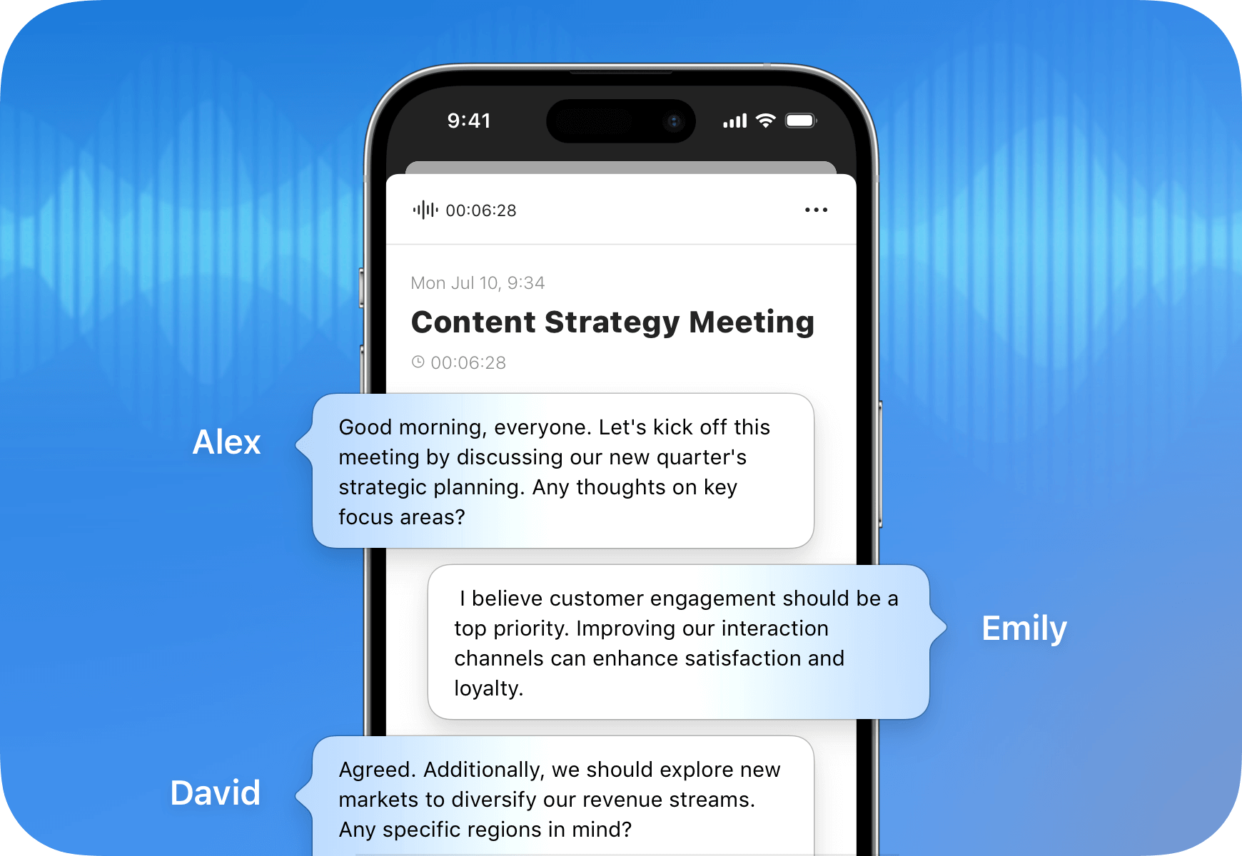 Deepting - Audio to Text Transcription & AI Meeting Recorder